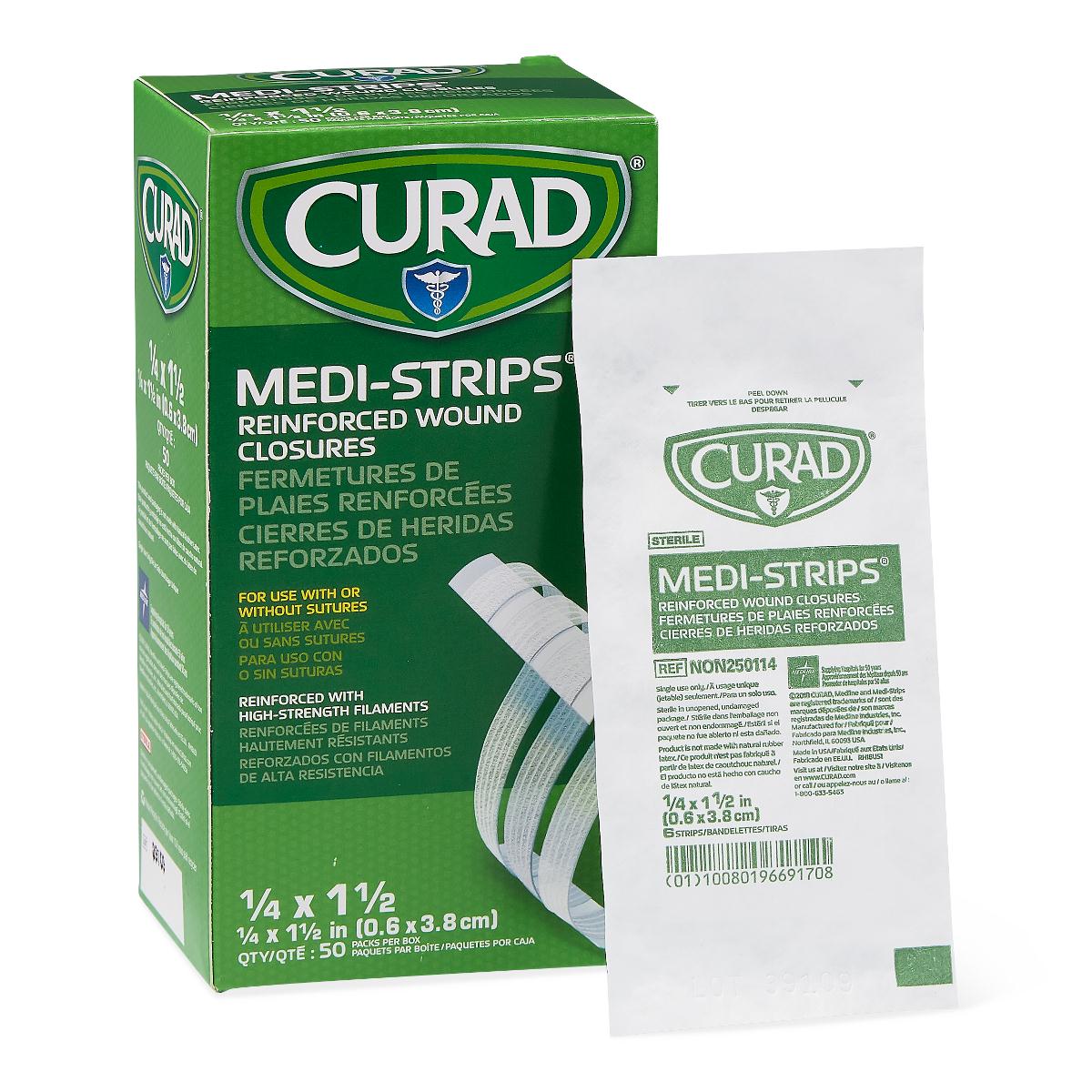 CURAD Medi-Strip Reinforced Wound Closures – Pharma 1 Medical Supply