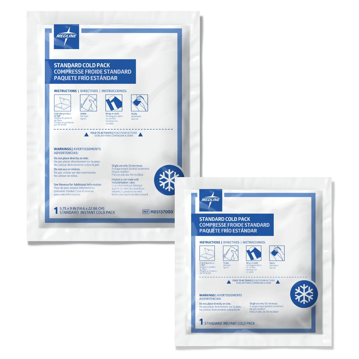 Medline Standard Instant Cold Packs – Pharma 1 Medical Supply